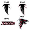 The Evolution of the Atlanta Falcons Football Team Logo - NFL DESIGNS