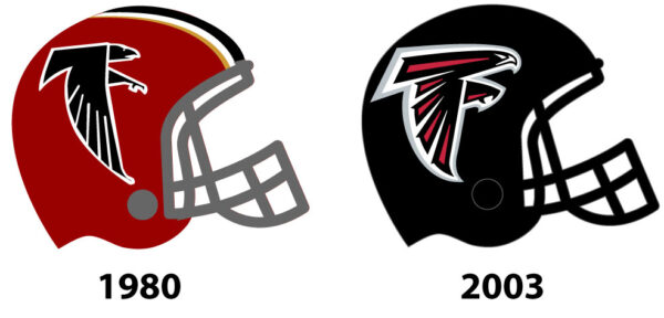 The Evolution of the Atlanta Falcons Football Team Logo - NFL DESIGNS