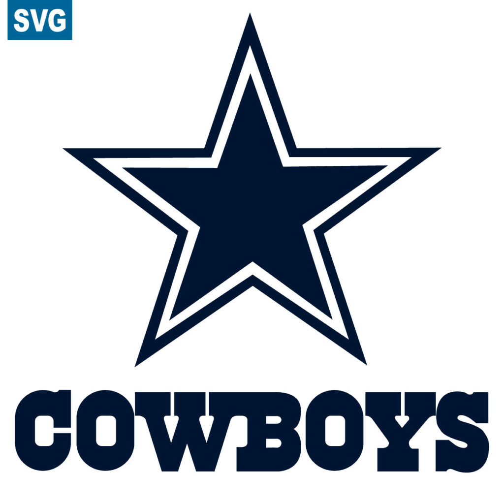 Dallas Cowboys Font and Blue Logo - Transparent-PNG - NFL DESIGNS
